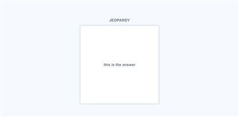 GitHub Matthewbean Jeopardymaker Tool For Creating Board Game Based On Popular Tv Show Jeopardy