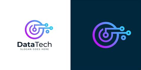Premium Vector Creative Data Tech Logo Gobal Technology Data Dot