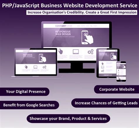 Html5css Dynamic Php Java Script Business Website Development Service