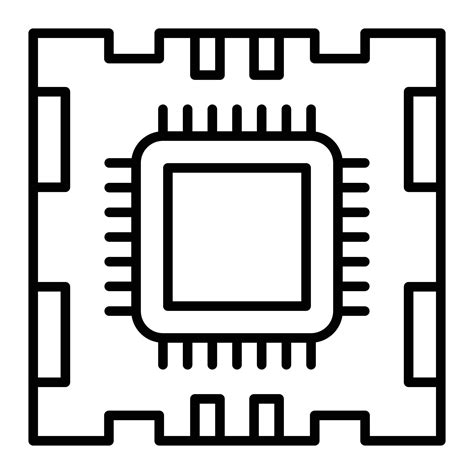 Microprocessor Icon Style Vector Art At Vecteezy