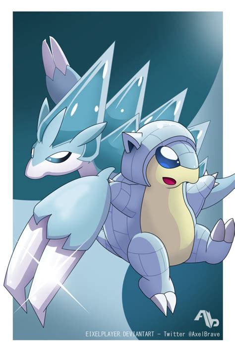 Ice Sandshrew And Ice Sandslash ~ Alola Forms By Eixelplayer On