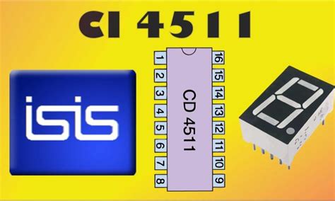 cd4511 decodificador para display 7 segmentos embarcados