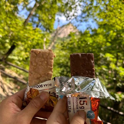 맛있는 등산간식 행동식 추천 더단백 프로틴바 피넛버터 초코 내돈내산 후기 네이버 블로그