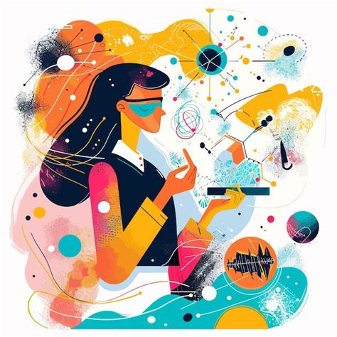 Premium Vector Data Science Vector Illustration