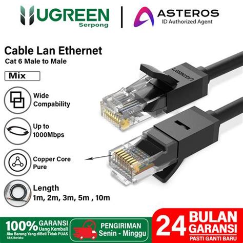 Promo Ugreen Kabel Lan Rj45 Cat 6 Gigabit Ethernet Utp 24awg 1000mbps 20160 2m Cat 6 Kab