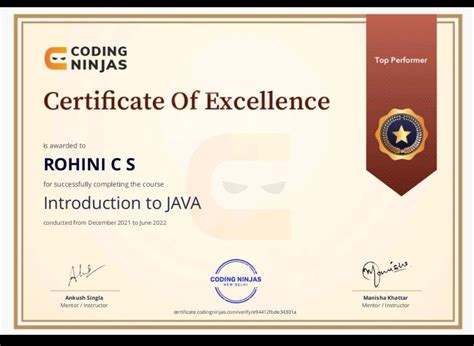 Rohini C S On Linkedin Java Codingninjas Javaprogramming Coding