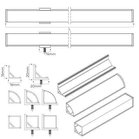 Cove Small Single White Cct Lightkit