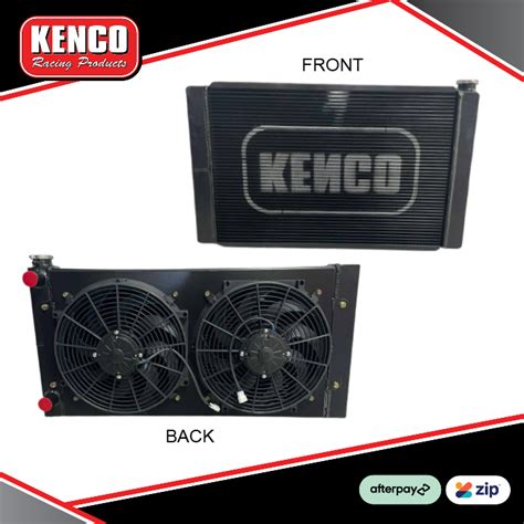 Kenco Universal Double Pass Aluminium Radiator W Fans Blk