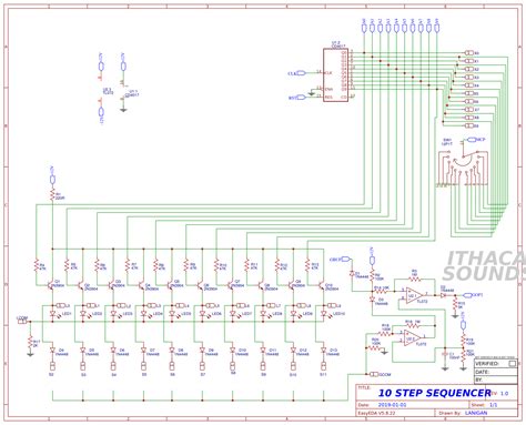 10 step sequencer platform for creating and sharing projects oshwlab