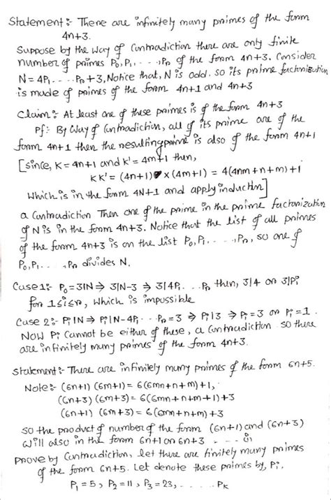 Answered Prove That There Are Infinitely Many Primes Of The Form 4n 3