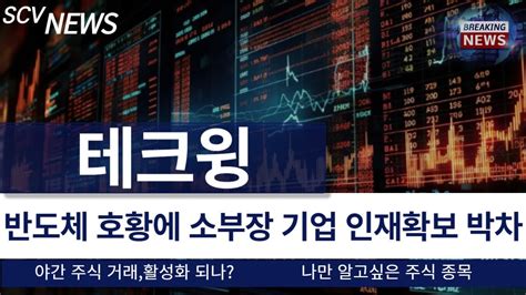 테크윙 테크윙주가 Youtube