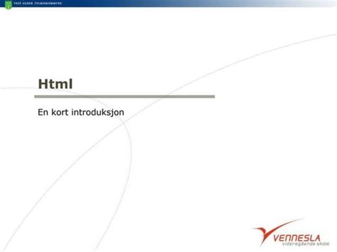 Html Basic Ppt