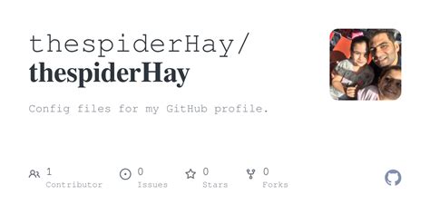 Github Thespiderhay Thespiderhay Config Files For My Github Profile