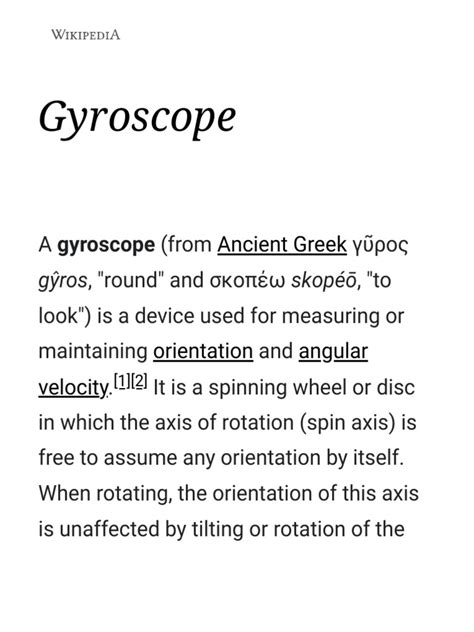 Gyroscope Download Free Pdf Gyroscope Motion Physics