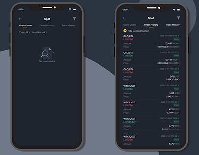 Binance Mobile App UI UX Screens