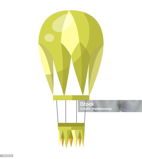 뜨거운 공기 풍선의 평면 그림입니다 만화 비행 엔터테인먼트 축제 야외 풍선 여행 하늘 교통 일러스트 관광에 대한 스톡 벡터 아트 및 기타 이미지 Istock