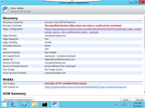 Jabber Mra Softphone Status Not Connected Cisco Community