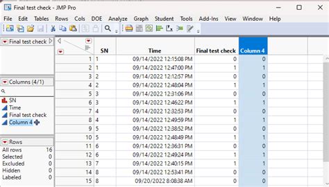 Solved How To Add Final Test Check Column Jmp User Community