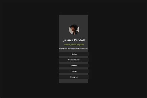 Frontend Mentor Social Links Profile Design Using Html And Css Coding