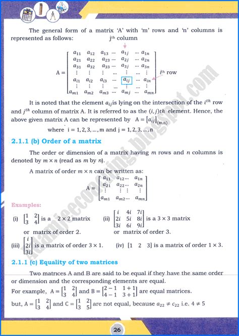 Adamjee Coaching Matrices And Determinants Unit 2 Maths Class 11th Text Book