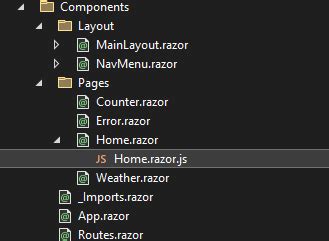 C JS Injection In Blazor Component Showing Error Stack Overflow