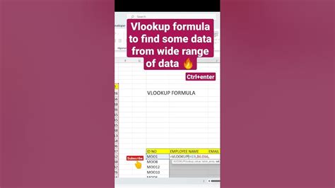 Advanced Excel Vlookup Formula🔥 Trick Shorts Trendingshorts Youtube