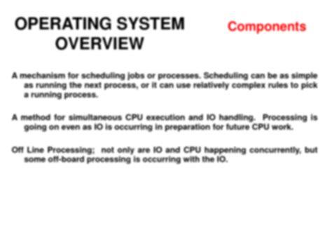 SOLUTION Operating System Overview Studypool