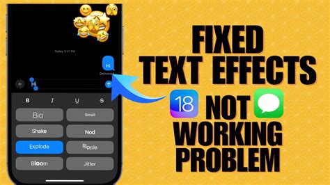 Tips To Fix IOS Text Effects Not Working On IPhone YouTube
