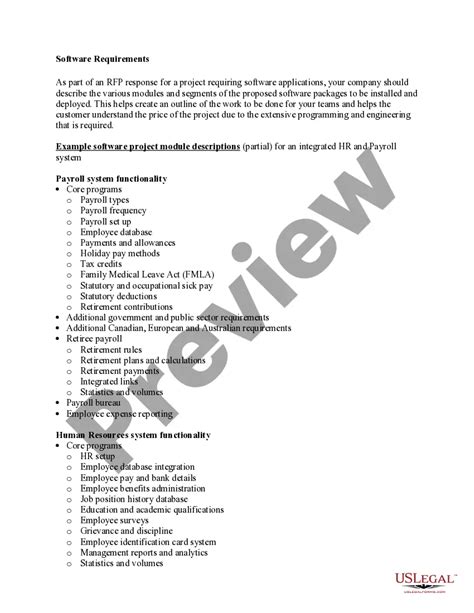 Software Requirements Us Legal Forms