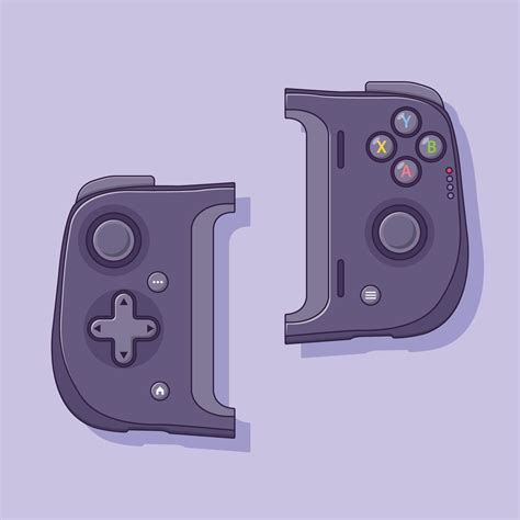 Smartphone Gamepad Vector Icon Illustration Gaming Equipment Vector Flat Cartoon Style