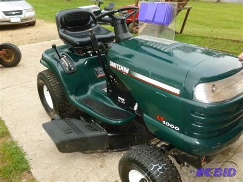 Craftsman lt1000. 16 hp Kohler motor. Starts,... | SnS Auctions # 116 Mowers & Compressor | K-BID