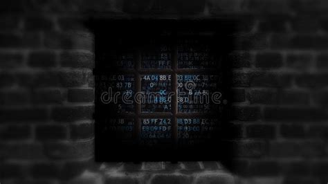 Security Concept Hex Code And Binary Code In The Keyhole Cybersecurity Protect Code Stock