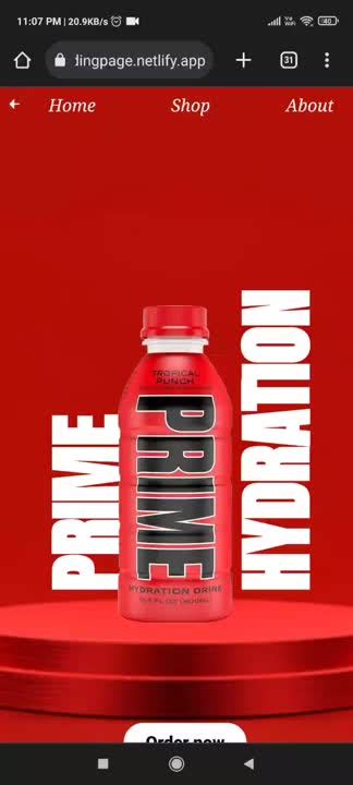 Karthik Arjunan On Linkedin Webdevelopment Personalproject Primehydration Frontenddevelopment