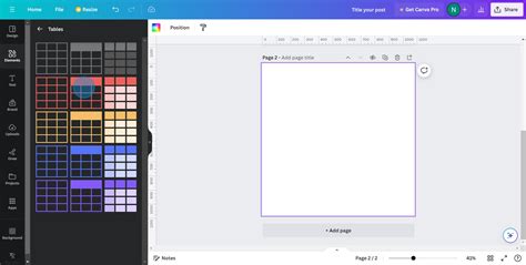 How To Add Tables In Canva