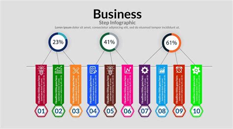 Business Infographic Template Design Realistic Circle Diagram Infographic Modern Business