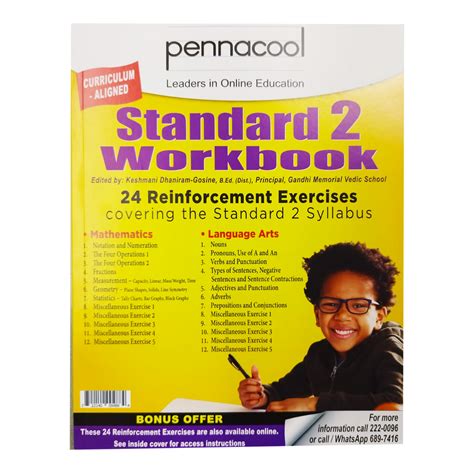 Pennacool Standard 2 Workbook Charrans Chaguanas