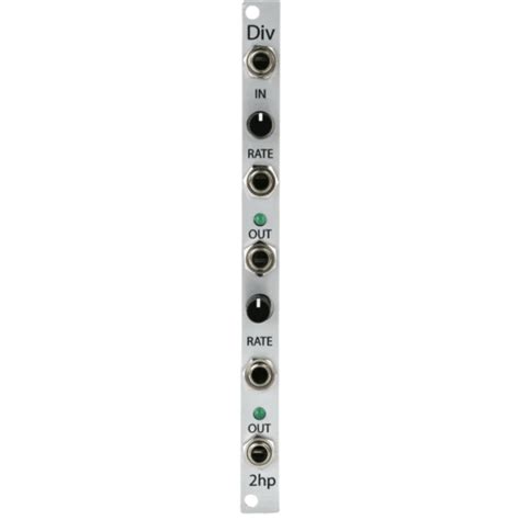 2hp Div Clock Divider And Multiplier Eurorack Synth Module Silver