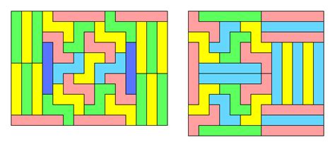 geometry polyomino z pentomino and rectangle packing into rectangle