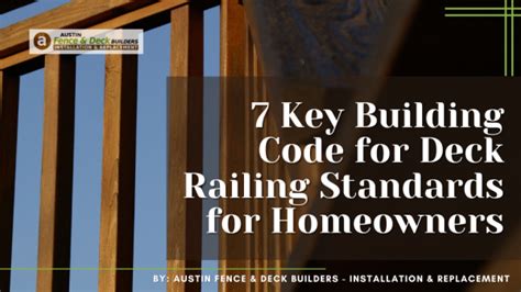 Key Building Code For Deck Railing Standards For Homeowners