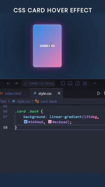How To Make Css Hover Animation Card Feedshorts Coding Cssanimation Webdevelopment Youtube