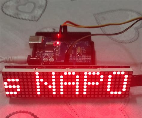 Arduino Uno Stand With Max7219 Led Matrix By Mafio Makerworld