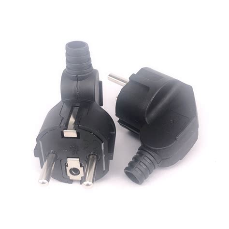 1pcs Eu European Round 2 Pins Ac Power Male Plug R Vicedeal