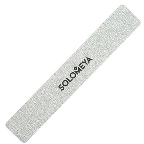 Пилка для ногтей SOLOMEYA натуральных и искусственных Серебро 100/180 ...