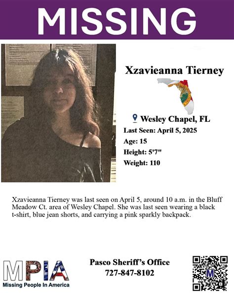 15 Year Old Xzavieanna Tierney Missing People In America Facebook