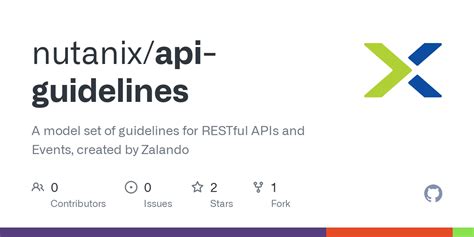 Github Nutanixapi Guidelines A Model Set Of Guidelines For Restful