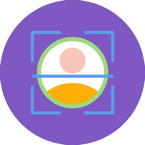 Premium Vector Face Scanner Flat Illustration