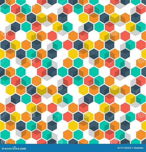 Honeycomb Vector Pattern For Design Textiles And Backgrounds 219581010