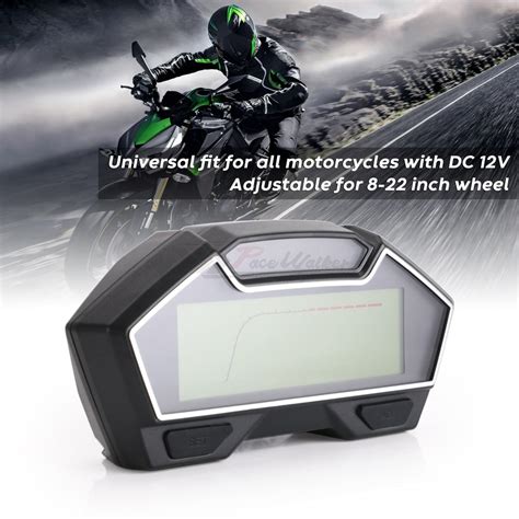 Universal Lcd Motorcycle Racing Street Bike Speedo Grandado
