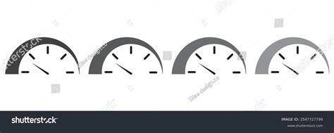 Speedometer Icon Speedometer Vector Tachometer Icon Stock Vector Royalty Free 2547727799