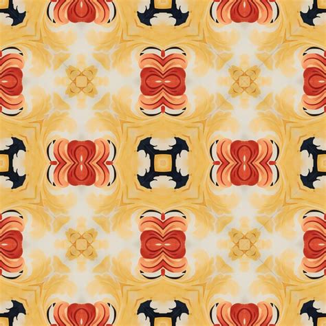 Premium Ai Image Seamless Pattern Background With Multicolored Wavy Lines
